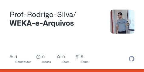 Github Prof Rodrigo Silva Weka E Arquivos