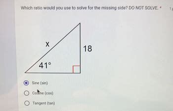Answered Which Ratio Would You Use To Solve For Bartleby