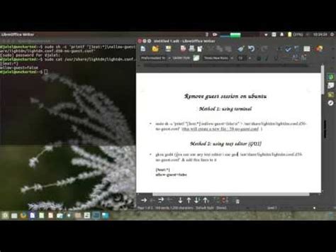 How To Remove Disable Guest Session On Ubuntu