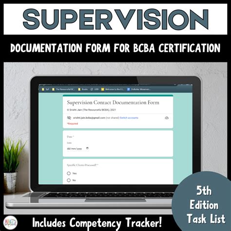 Supervision Documentation Form and Competency Tracker | 5th Edition Task List | Made By Teachers