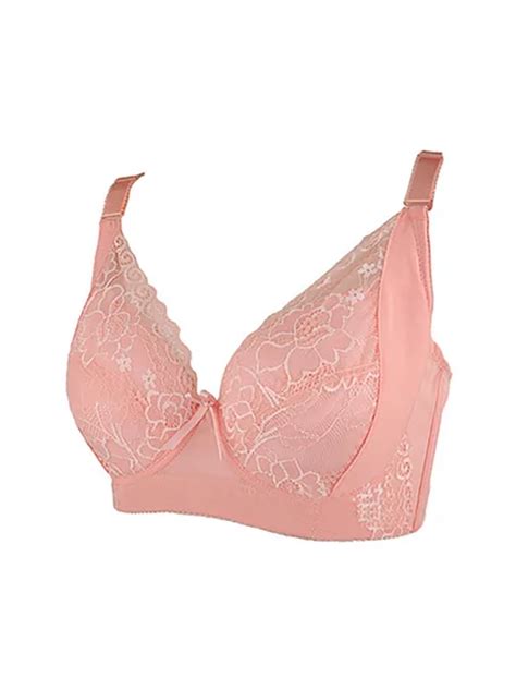 Women Plus Size Bra Cotton Full Cup Sexy Lace Push Up Bras Intimate