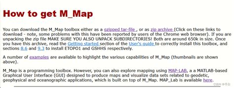 【matlab笔记 1】安装“m map” toolbox mapping toolbox csdn博客