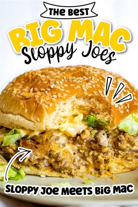 Big Mac Sloppy Joes With Secret Sauce A Reinvented Mom