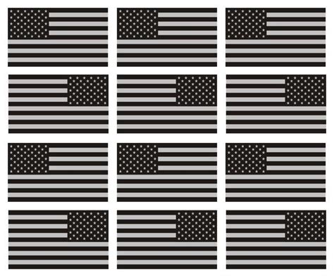 Find American Subdued Flag Decal 12 2x12 Mirrored Military Hard Hat