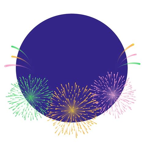 Elemento De Fogos De Artifício Isolado Psd Grátis