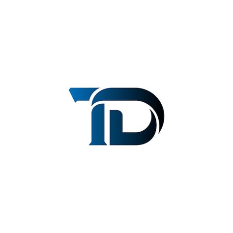 Premium Vector Letter Td Logo