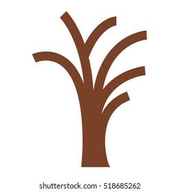 Tree Trunk Branchs Without Leaves Closeup Stock Vector Royalty Free Shutterstock