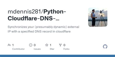 github mdennis281 python cloudflare dns external ip synchronizer