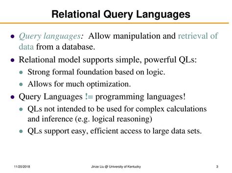 cs 405g introduction to database systems ppt download