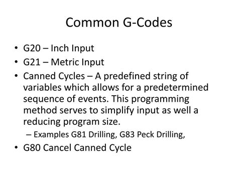 PPT G Code Fundamentals PowerPoint Presentation Free Download ID
