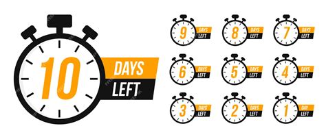 Premium Vector Number Of Days Left To Sign For Sale Or Promotion