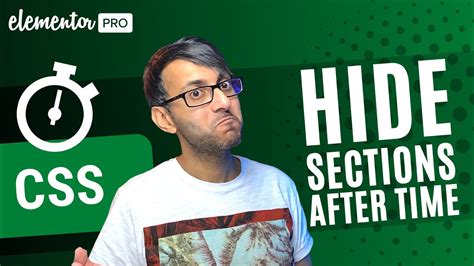 Elementor Wordpress Tutorial Hide Sections Or Content After A Time
