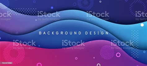 기하학적 모양의 추상적인 파란색 그라데이션 유체 웨이브 배경 현대 미래지향적 배경 방문 페이지 책 표지 브로셔 전단지 잡지 모든