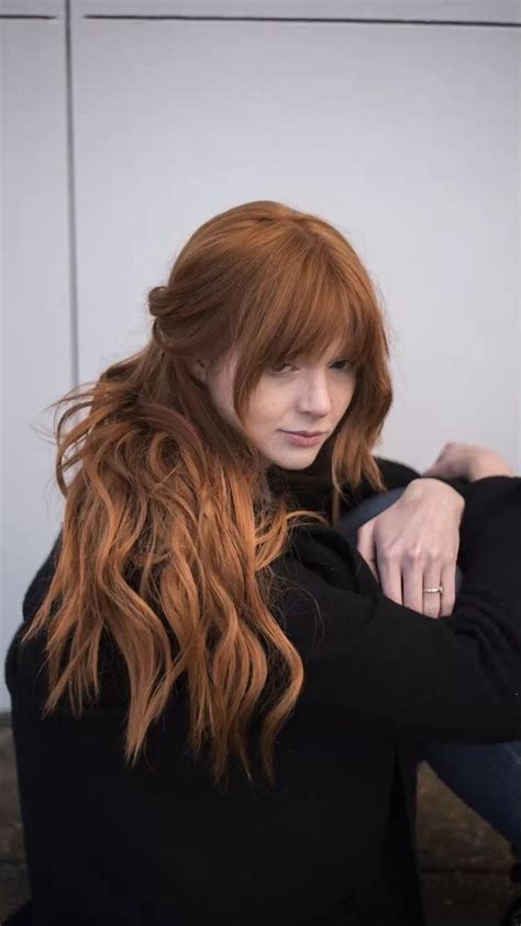 Bangs On Redhead Hair Rambut Merah Ide Potongan Rambut Rambut Oranye