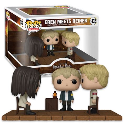 Funko Pop Moment Attack On Titan Eren Meets Reiner 1432 Vinyl