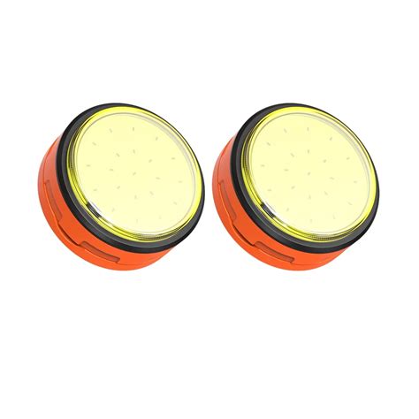 Lamparas Recargables Led Linterna Tactica Potente Minero 2pz Naranja