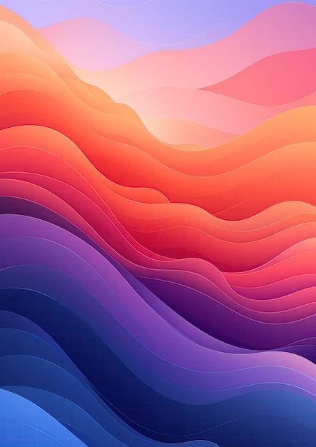 Premium Ai Image Abstract Gradients Seamlessly Blending From One Hue To Another Creating A