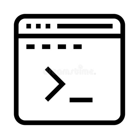 Coding Vector Line Icon Stock Vector Illustration Of Interface