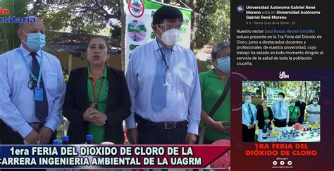 La Uagrm Hizo Una Feria Del Dióxido De Cloro Pese A Que No Existe Evidencia Científica Que