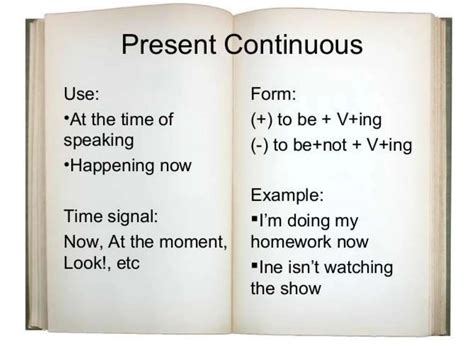 Present Continous Presentasi Bahasa Inggris Pptx