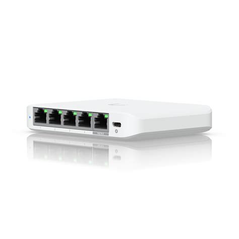 Ubiquiti Usw Flex 2 5g 8 Poe Unifi Compact 8 Port Gigabit Desktop Switch With Poe No Power