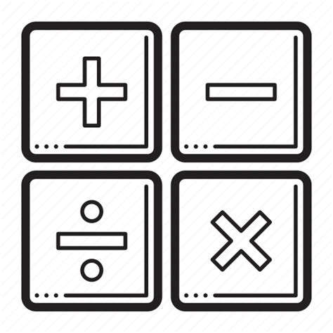 Education Mathematic Plus Mathematic Symbol Multiply Devide