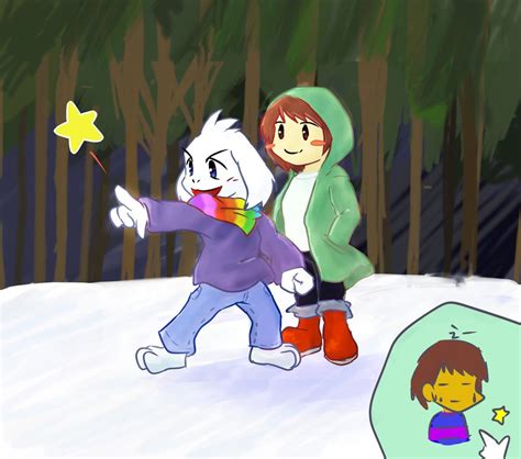 Storyshift Asriel And Chara By むく On Pixiv Rasrielundertale