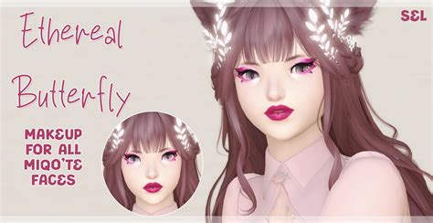 Ethereal Butterfly Female Miqote Makeup The Glamour Dresser