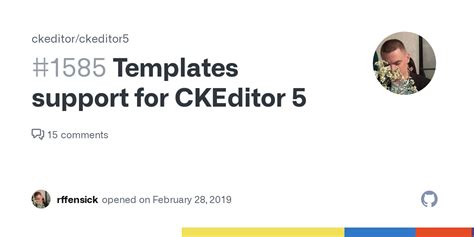 Templates Support For CKEditor Issue Ckeditor Ckeditor