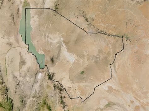 Marsabit Kenya Low Res Satellite No Legend Stock Illustration
