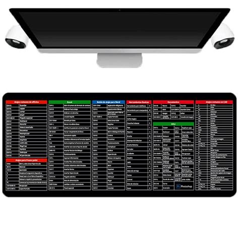 Ikohbadg English Version Shortcut Key Mouse Pad Enhance Productivity