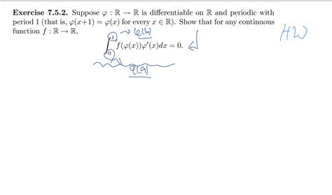 Solved Exercise 752 Suppose 4 R → R Is Differentiable On