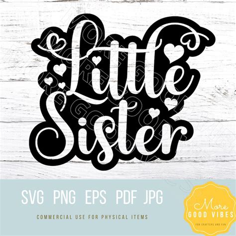 Gro E Und Kleine Schwester Svg Png Instant Download Datei Etsy
