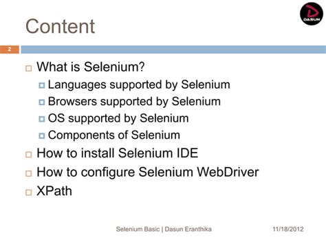 Selenium Basic Ppt