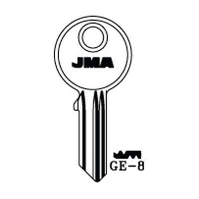 JMA GE 8 Cylinder Key Blank For GEGE JMA UK