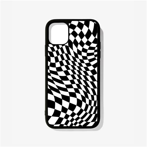 Black And White Checkered Glass Case Shopglam Cases