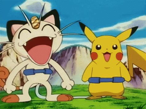 Mew Meowth Gif Mew Meowth Pikachu Discover Share Gifs My Xxx Hot Girl