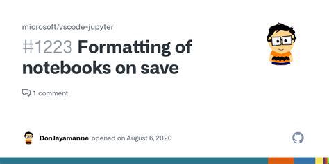 Formatting Of Notebooks On Save · Issue 1223 · Microsoftvscode Jupyter · Github
