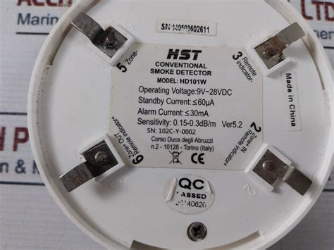 Hst Hd101w Conventional Smoke Detector 30 Ma Aeliya Marine