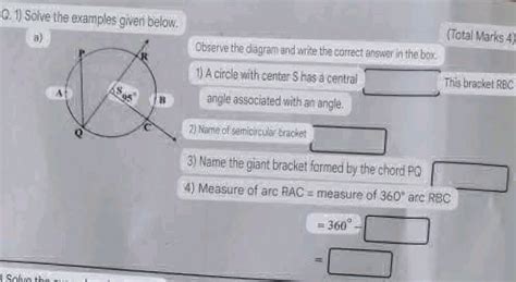 Q1 Solve The Examples Given Below A Observe StudyX