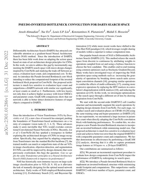 Pdf Pseudo Inverted Bottleneck Convolution For Darts Search Space