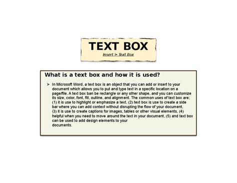 Ass P1 Assignment About Textbox Text Box Insert Text Box What Is