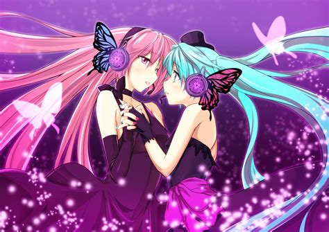 Magnet Miku X Luka Nightcore Everytime We Touch Anime