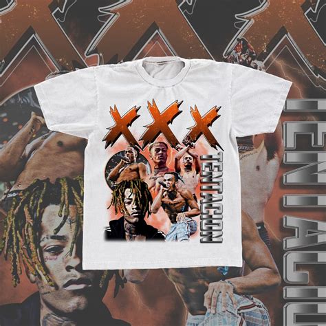 Xxxtentacion Vintage Tee Bootleg Design Png 90s Rap T Shirt
