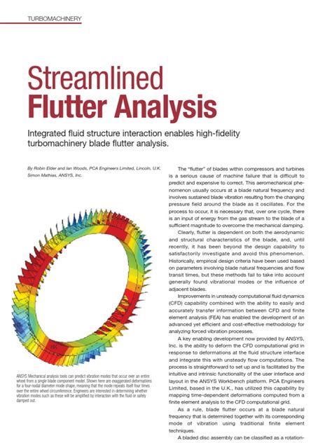 Ansys Flutter Pdf Computational Fluid Dynamics Finite Element Method