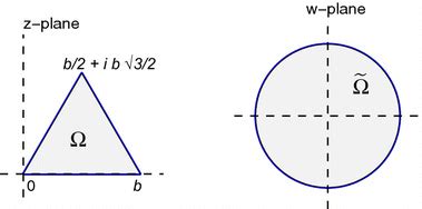 Example 5 Conformal Mapping From The Interior Of A Triangle To The