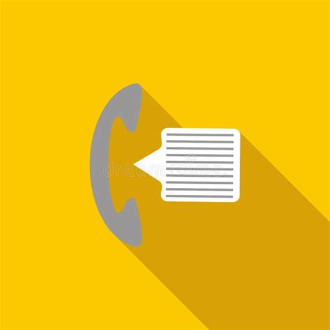 Позвоните по телефону значку пузыря телефонной трубки и речи плоскому