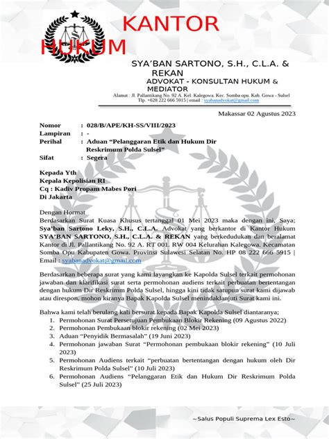 Lapor Propam Mabes Pdf