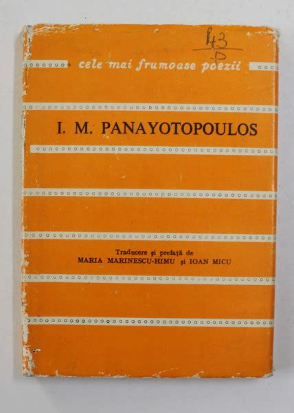 I M Panayotopoulos Fereastra Deschisa Spre Univers Poeme