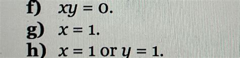 Solved F Xy 0g X 1 H X 1 Or Y 1 Chegg